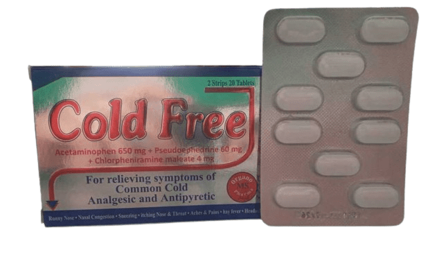 كولد فري - Cold Free - محتوي اقراص كولد فري - Cold Free